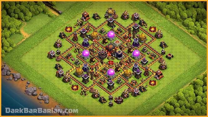 THE NEW ULTIMATE TH10 HYBRID TROPHY defense Base 2022 Town Hall 10